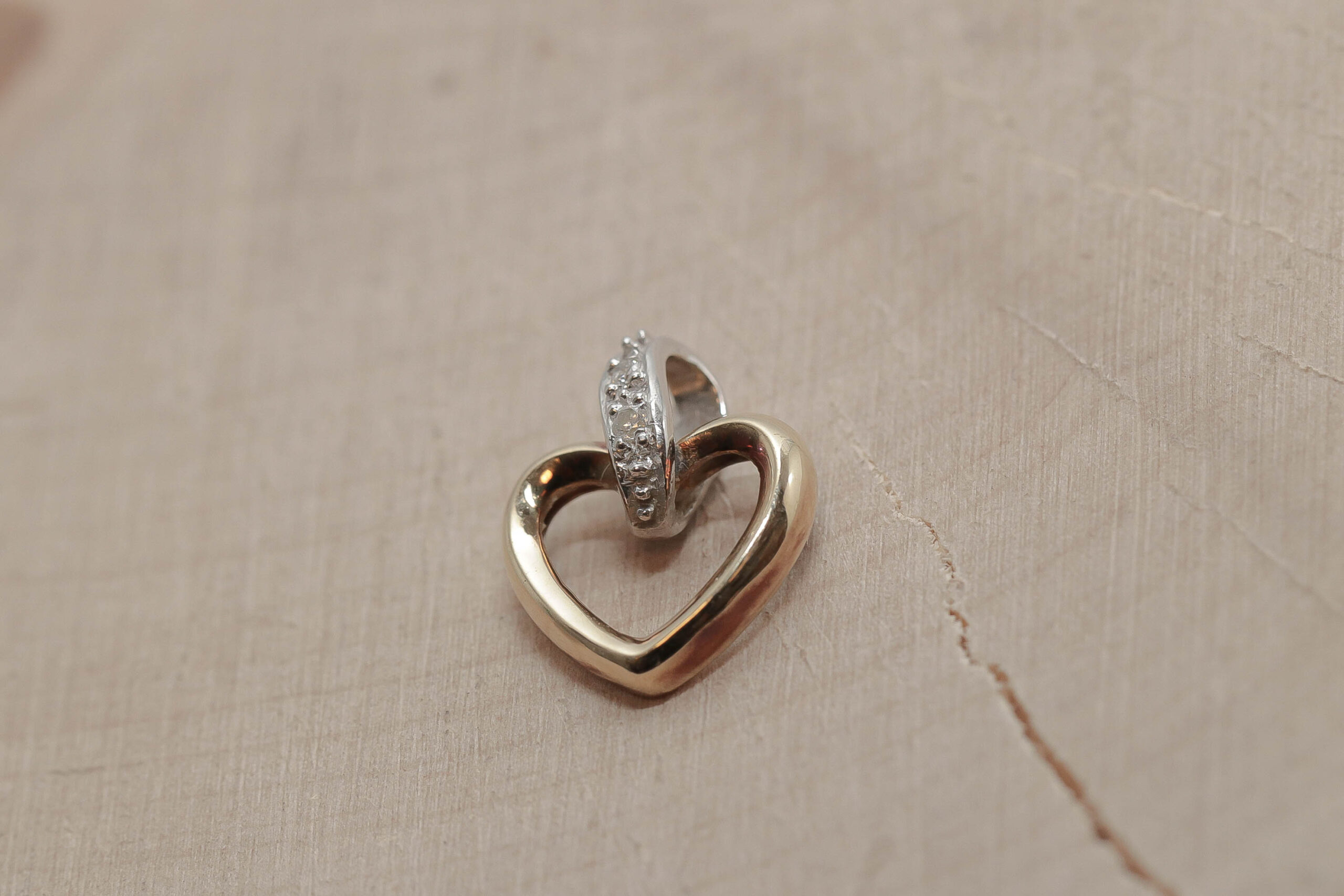 Hjerte vedhæng i 14 karat guld - Seroguld