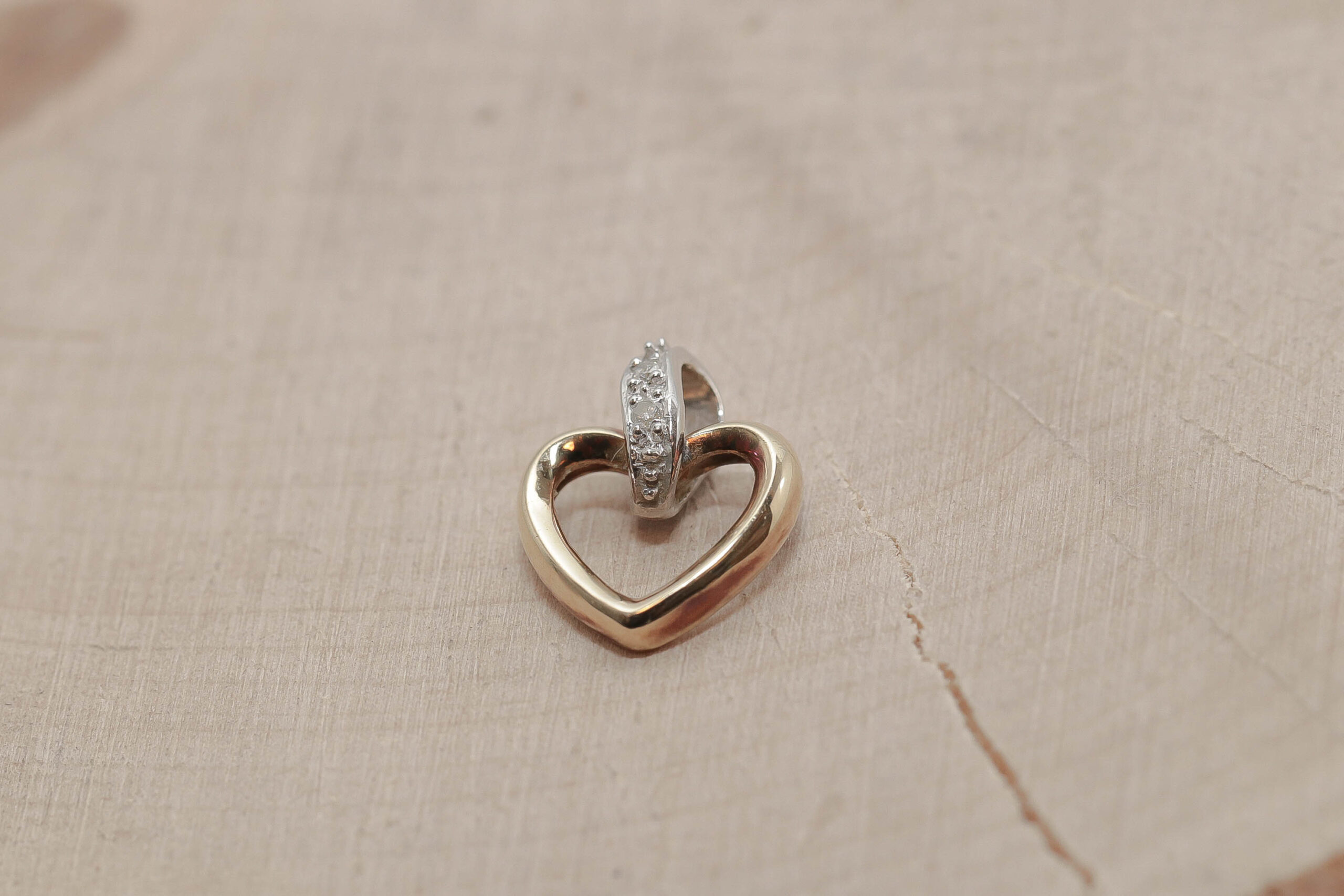 Hjerte vedhæng i 14 karat guld - Seroguld